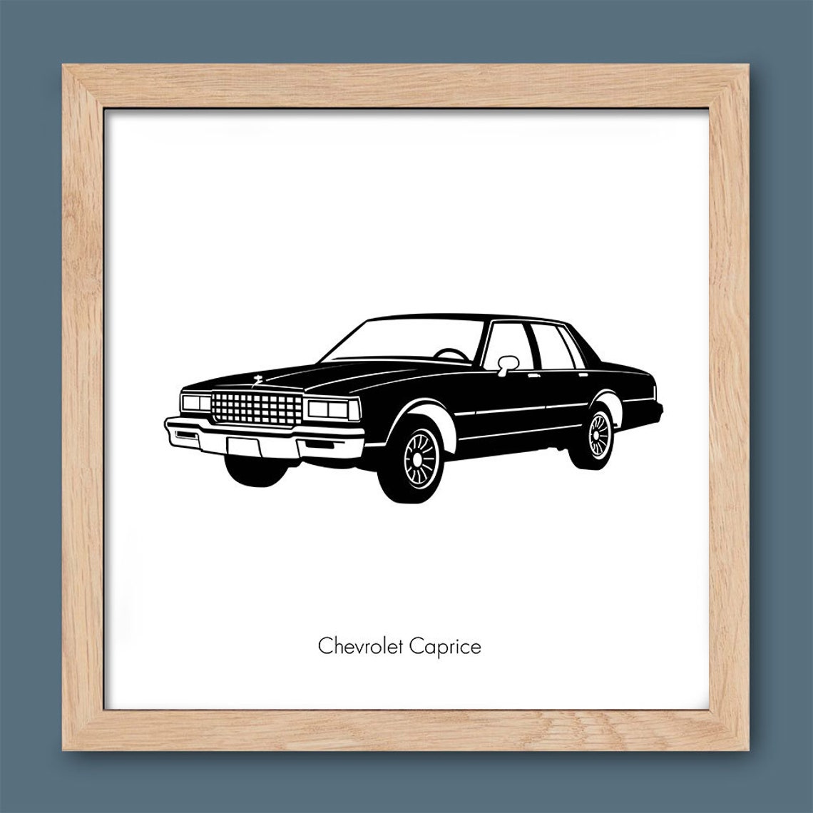 Chevrolet Caprice, Classic Car Art Poster, Instant Digital Download ...