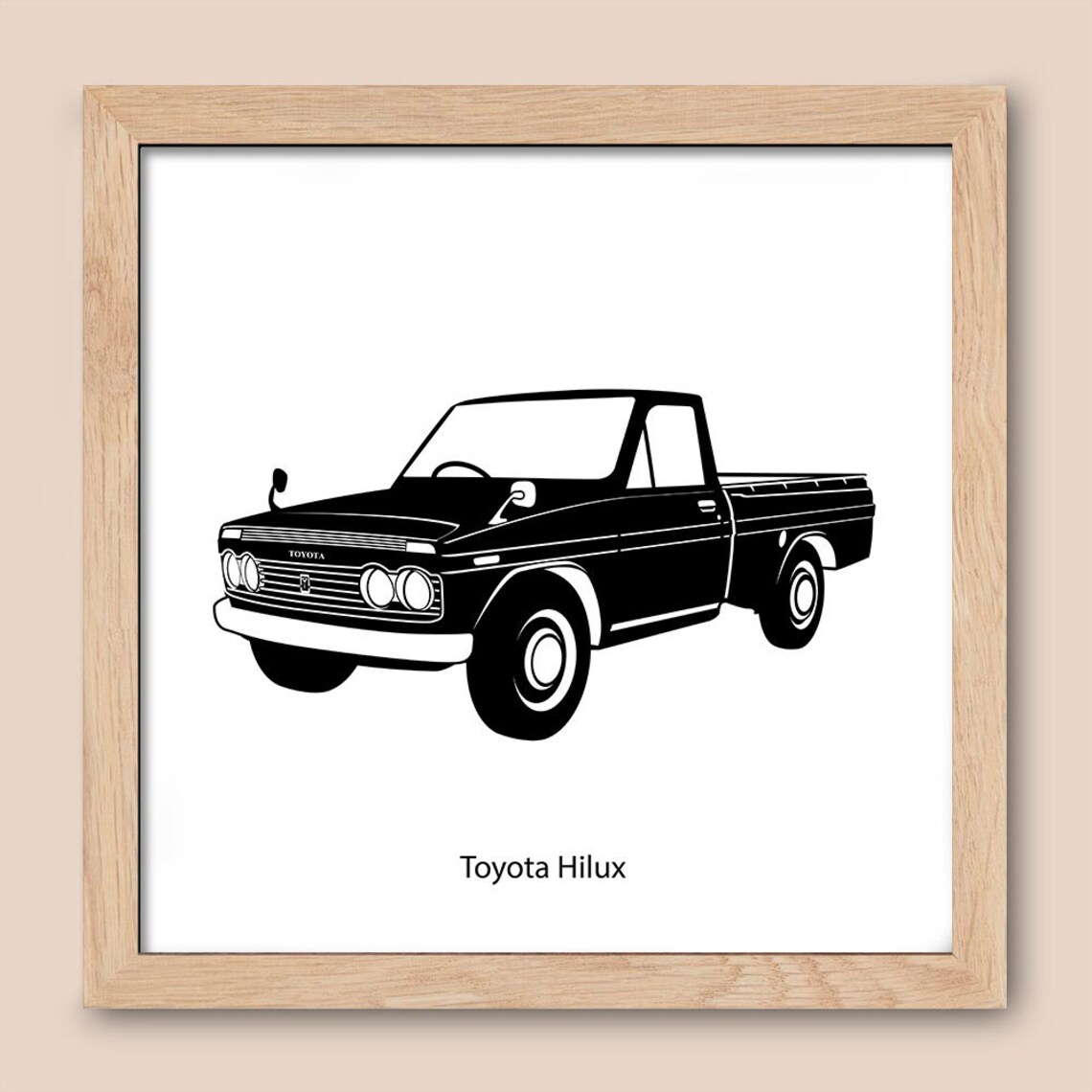 Toyota Hilux, Classic Car Poster, Instant Digital Wall Art Print ...