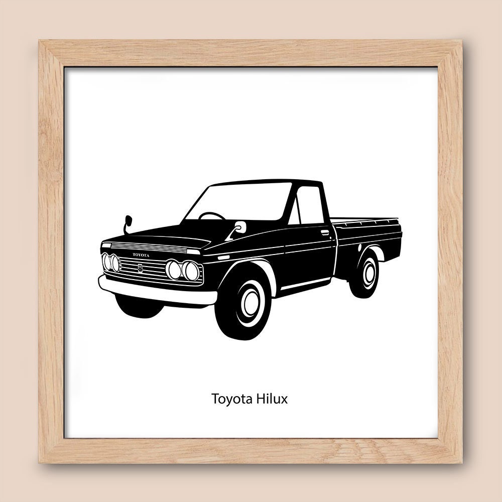 Toyota Hilux, Classic Car Poster, Instant Digital Wall Art Print ...