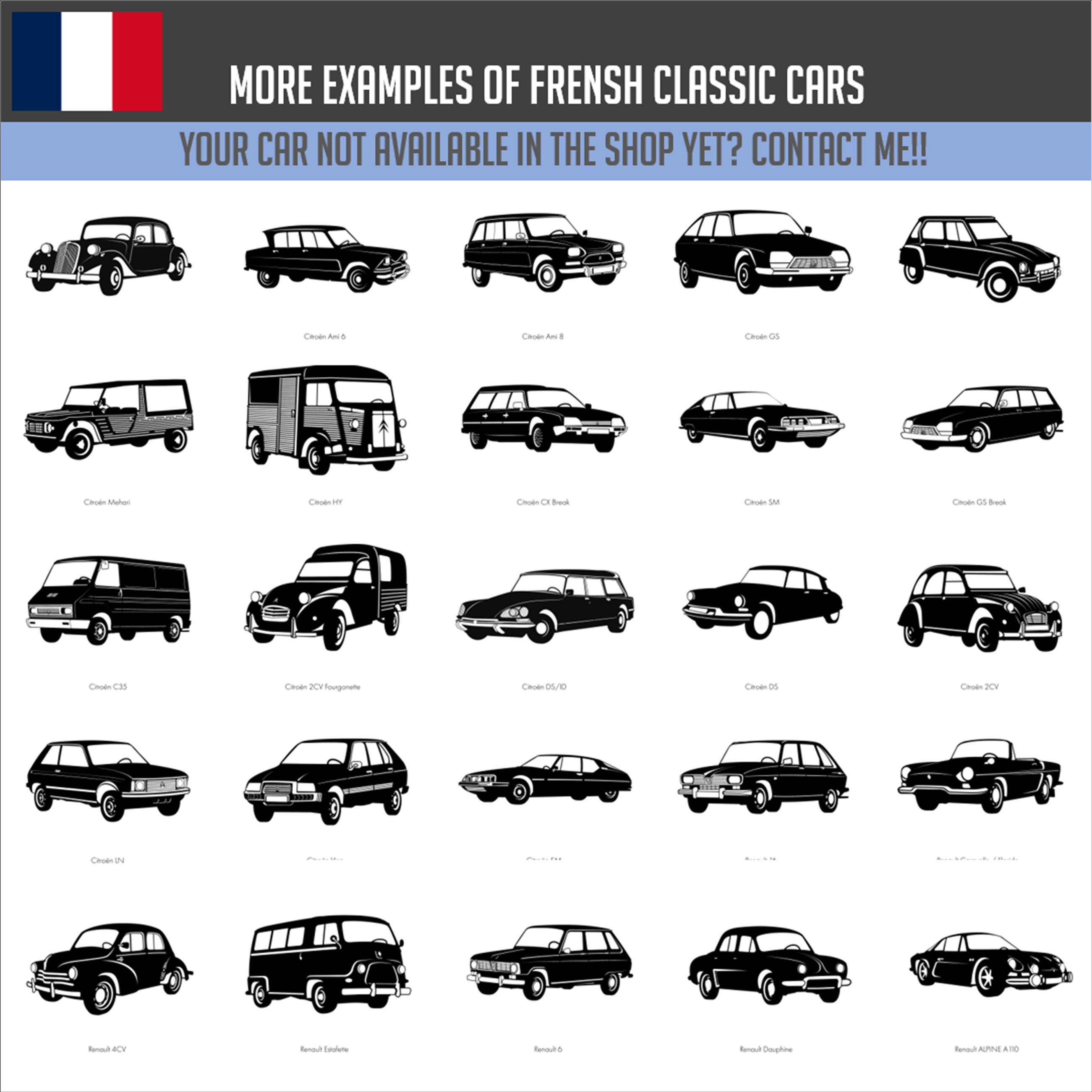 Panhard 24CT, Classic Car Poster, Instant Digital Wall Art Print ...