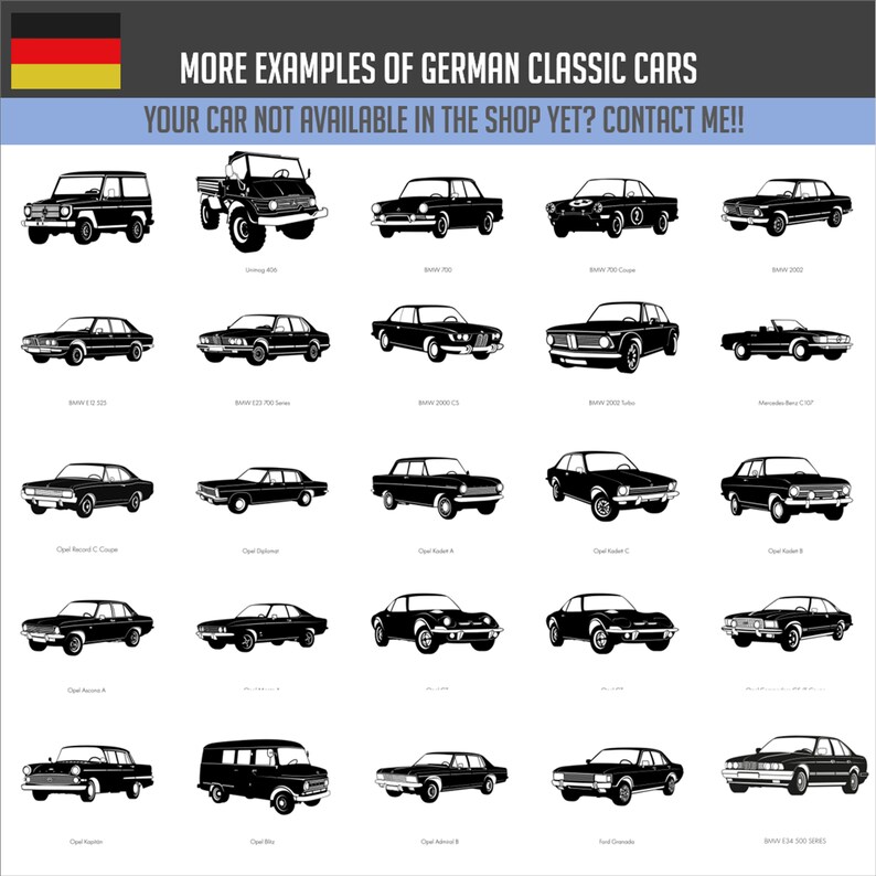 Borgward Isabella Classic, Car Poster, Art Instant Digital Download ...