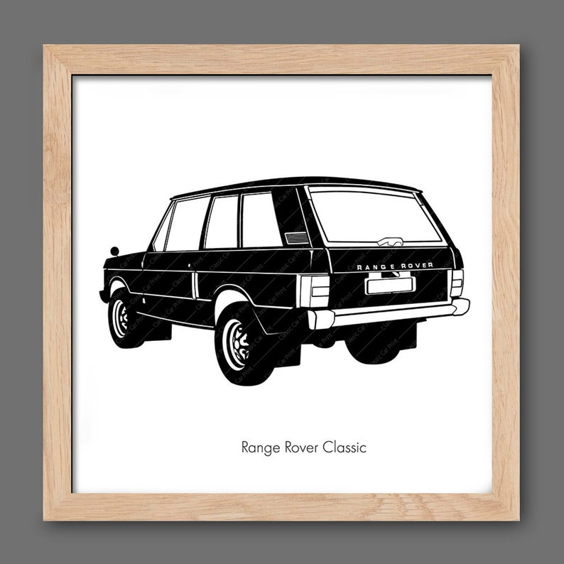 Range Rover Classic, Instant Digital Download Art, 4x4 Land Rover ...