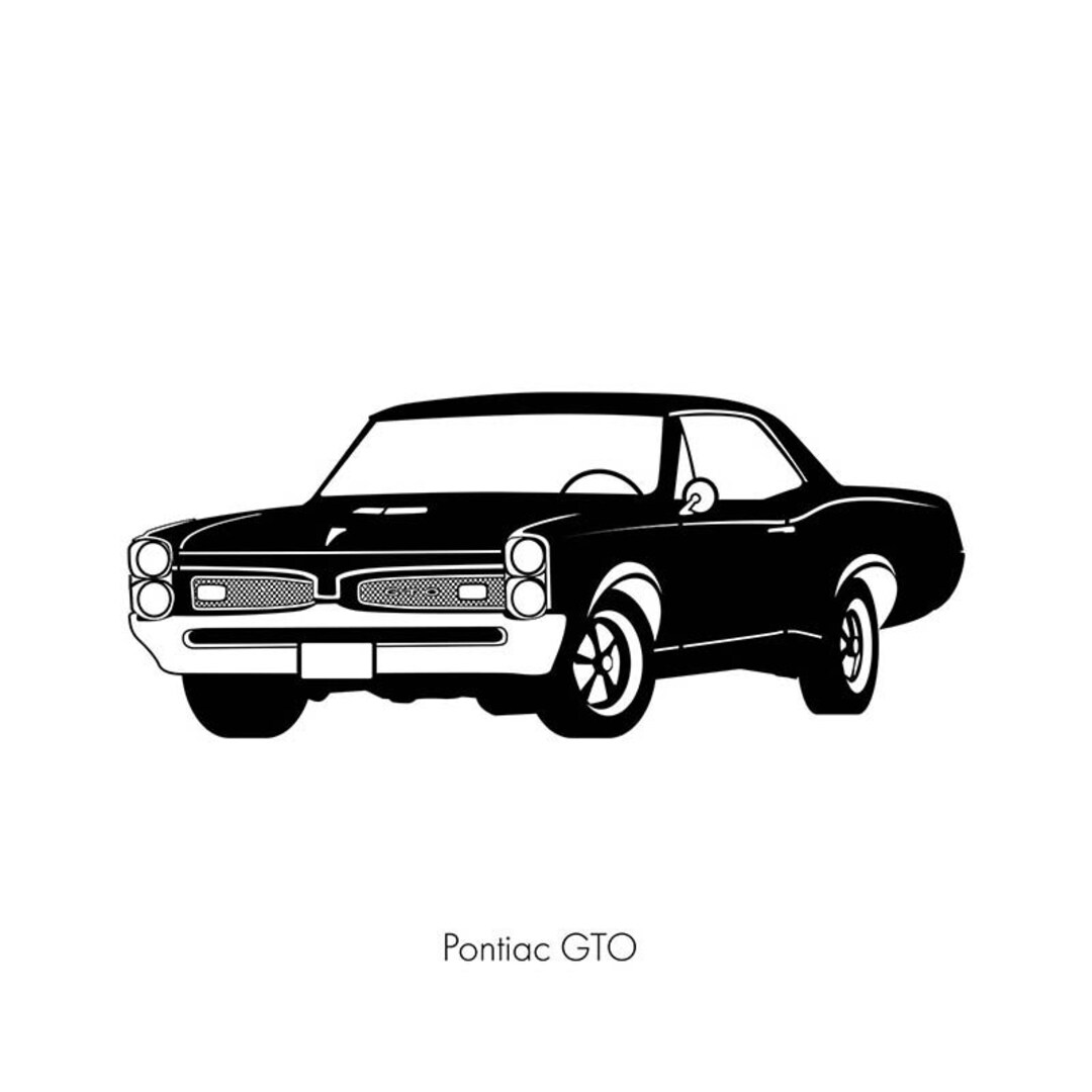 PONTIAC GTO, Classic Car Poster, Instant Digital Wall Art Print ...