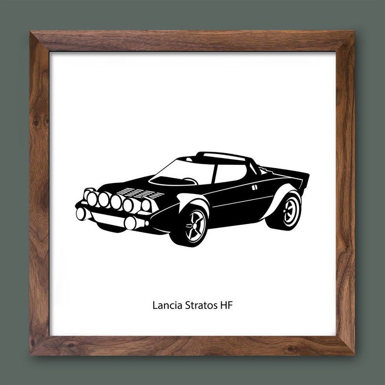 Lancia Stratos, Classic Car Poster, Instant Digital Wall Art Print ...