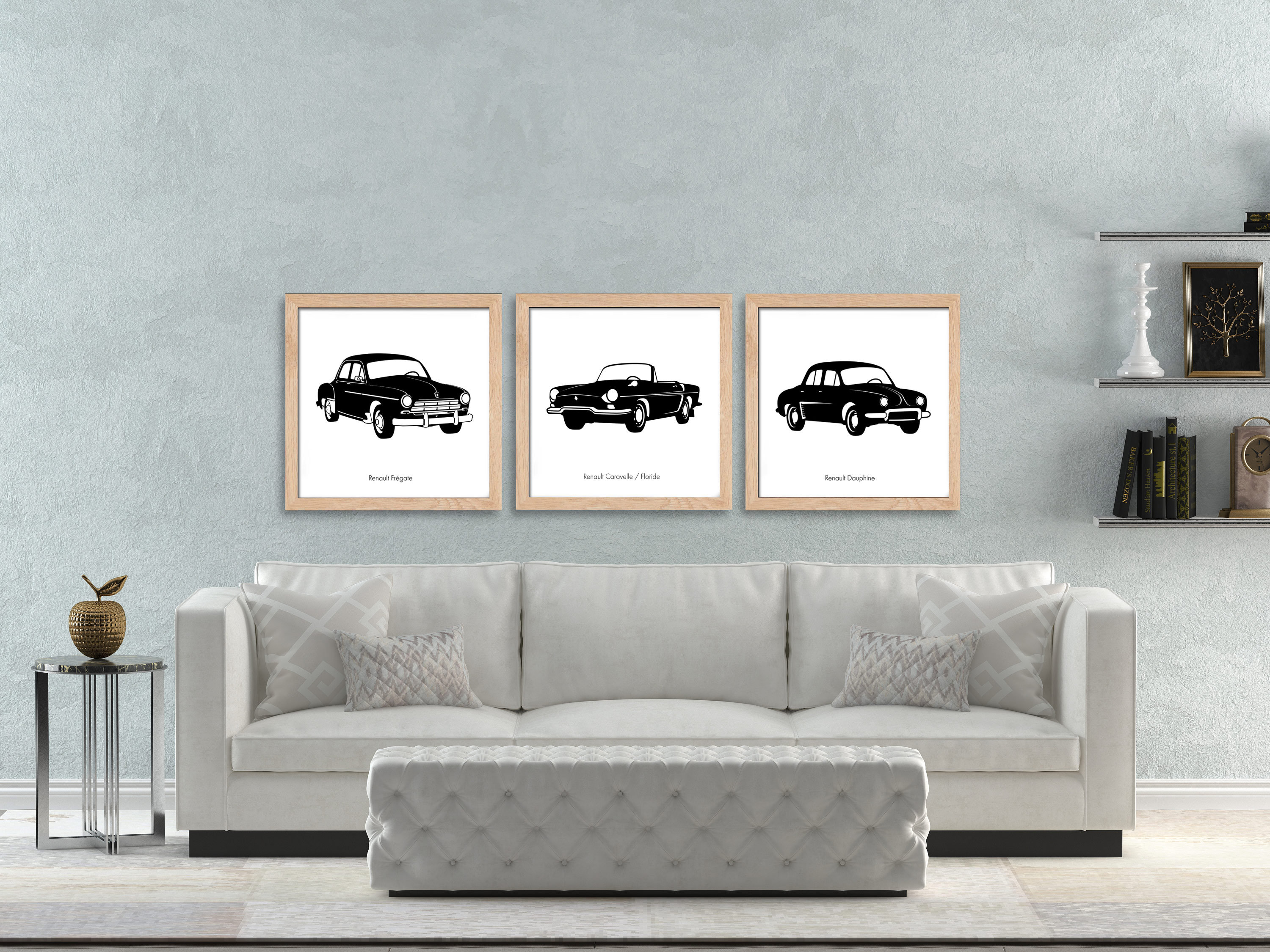 Renault Frégate,classic Car Poster, Instant Digital Wall Art Print ...