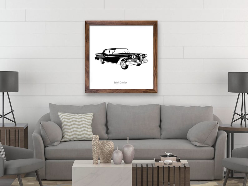 Ford Edsel Citation, American Classic Car Art, Oldtimer Illustration ...