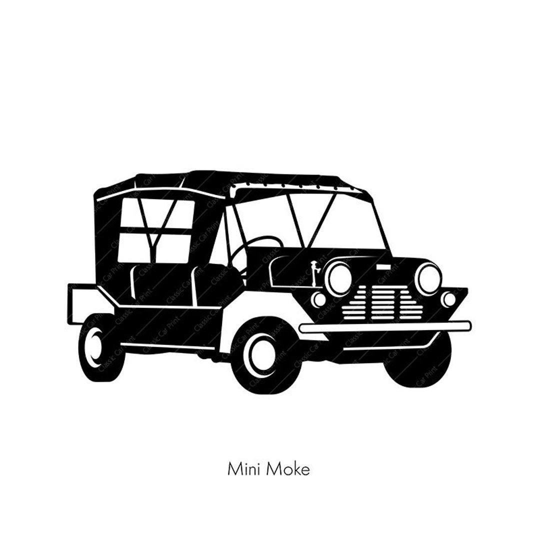 Mini Moke, , Classic Car Poster, Instant Digital Wall Art Print ...