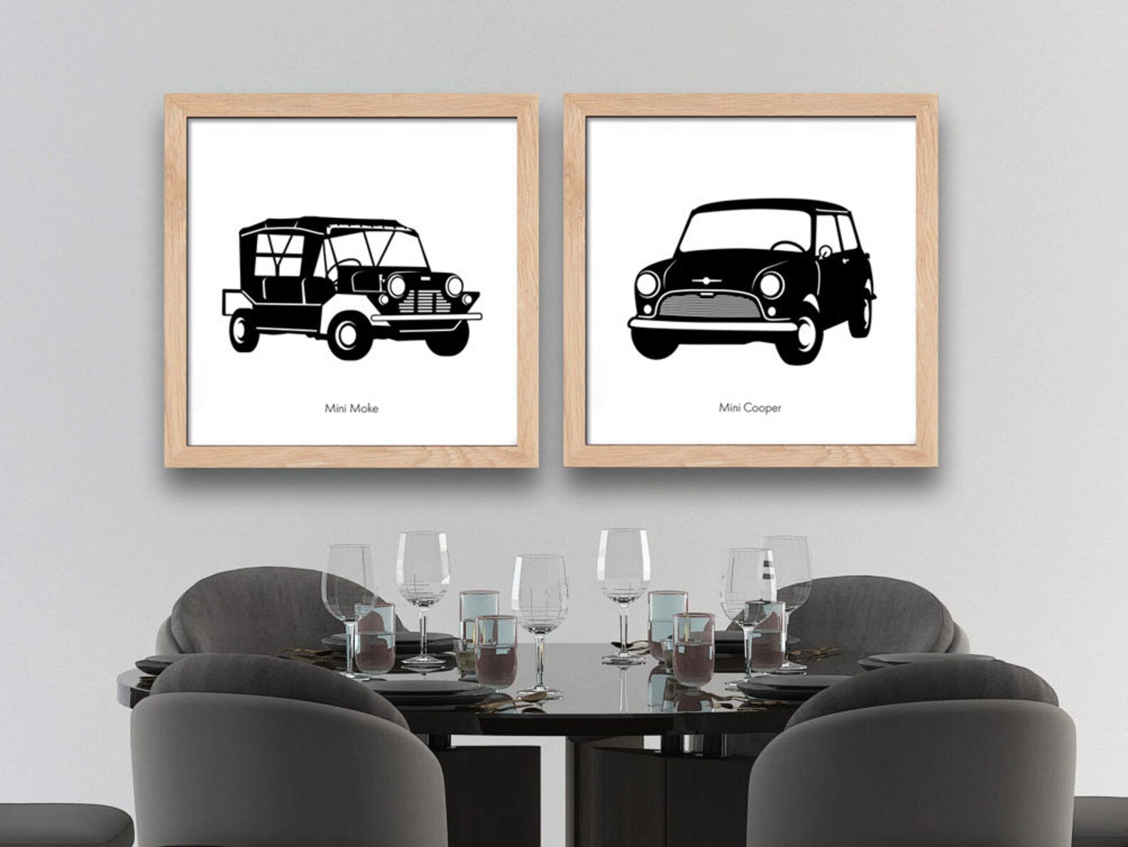 Mini Moke, , Classic Car Poster, Instant Digital Wall Art Print ...