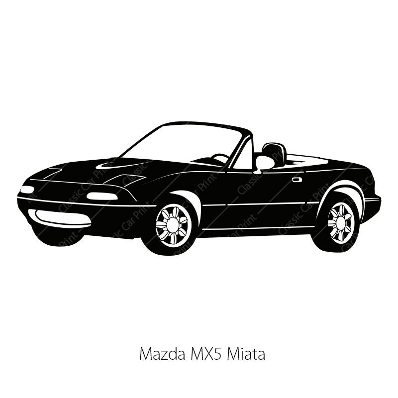 Vintage Mazda Mx5 Poster - Etsy