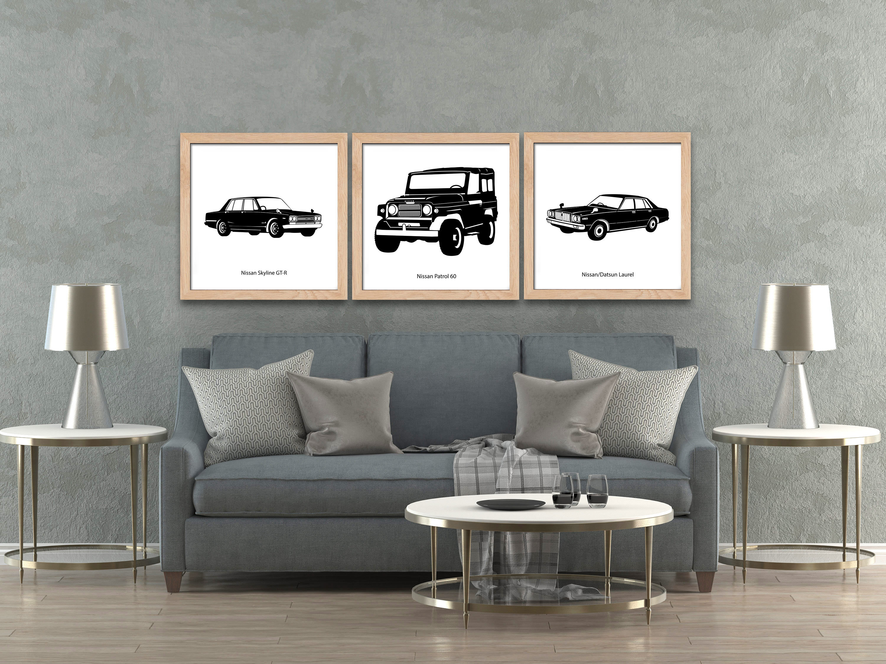 Nissan Skyline GT-R, Classic Car Poster, Instant Digital Wall Art Print ...