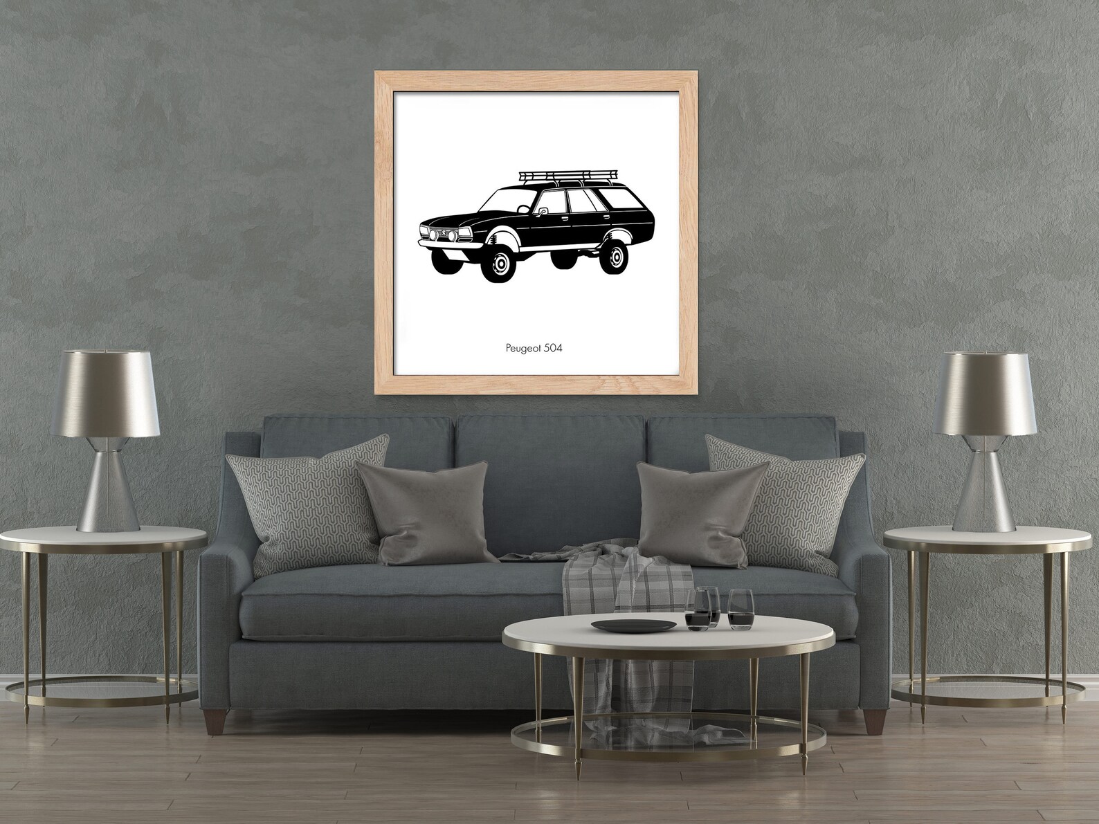 Peugeot 504 Dangel,classic Car Poster,vintage Car Wall Art Print, B&W ...