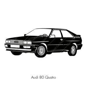 AUDI QUATRO, Classic Car Poster, Instant Digital Wall Art Print, German ...