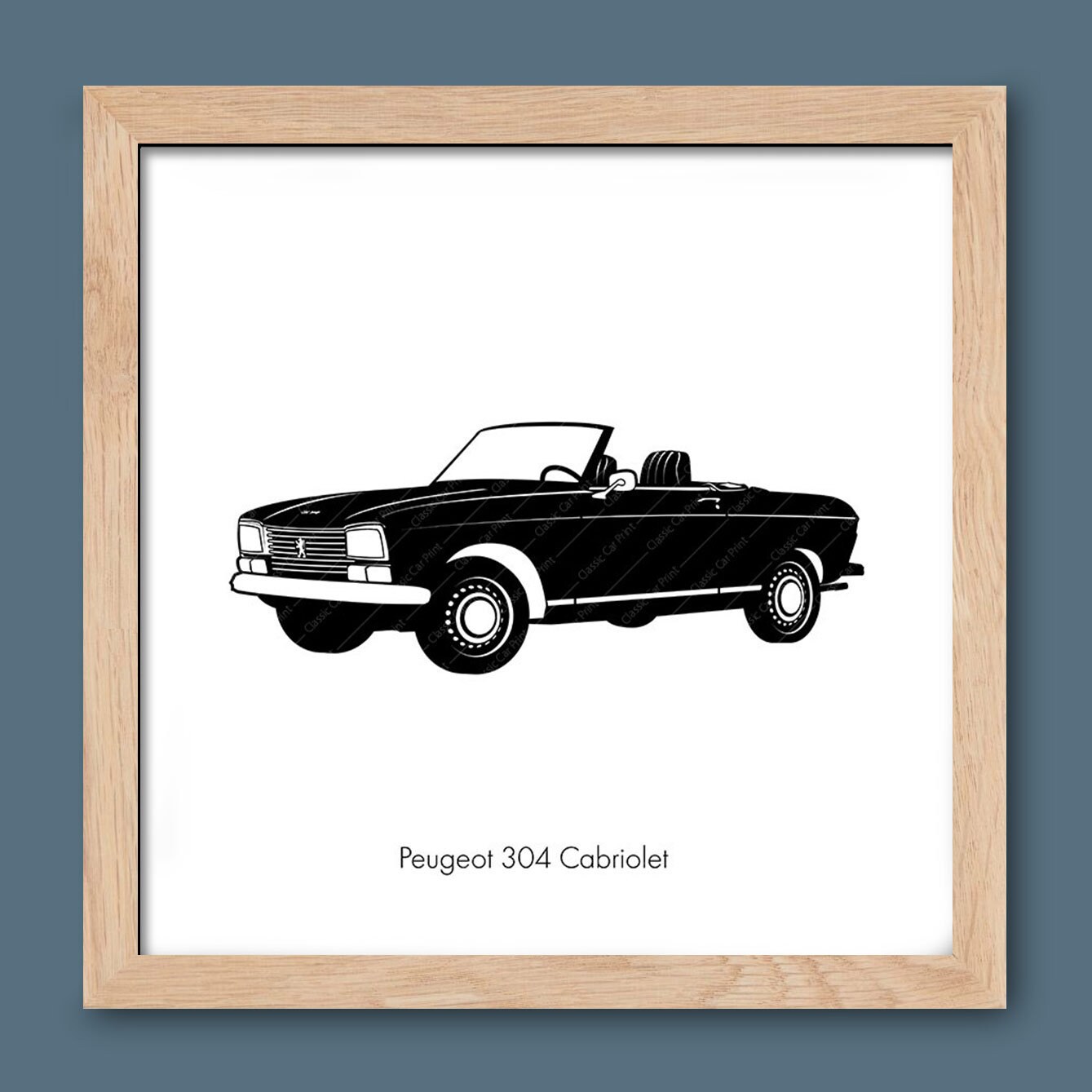 Peugeot 304 Cabriolet Classic Car, Instant Digital Download Art ...