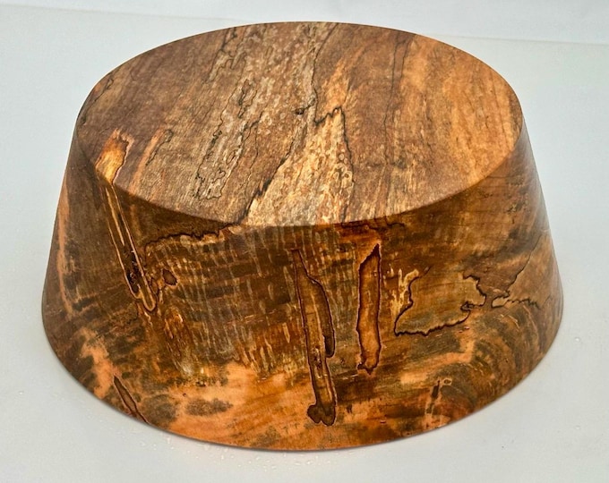 Spalted Maple Bowl Blank, 8”x3” FREE SHIPPING, Wood Lathe Turning Stock ...