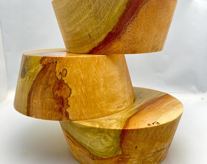 Premium Tulip Poplar Bowl Blanks, Set of 2 Wood Lathe Turning Stock ...
