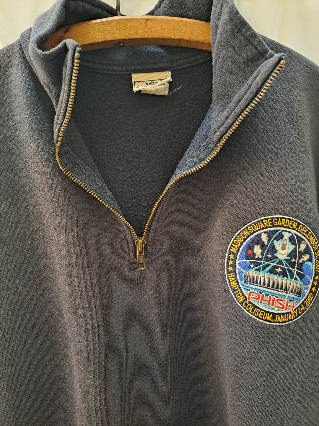 Phish Xl Half Zip Sweatshirt Patch Nye/msg/hampton Un 2002/2003 RARE ...