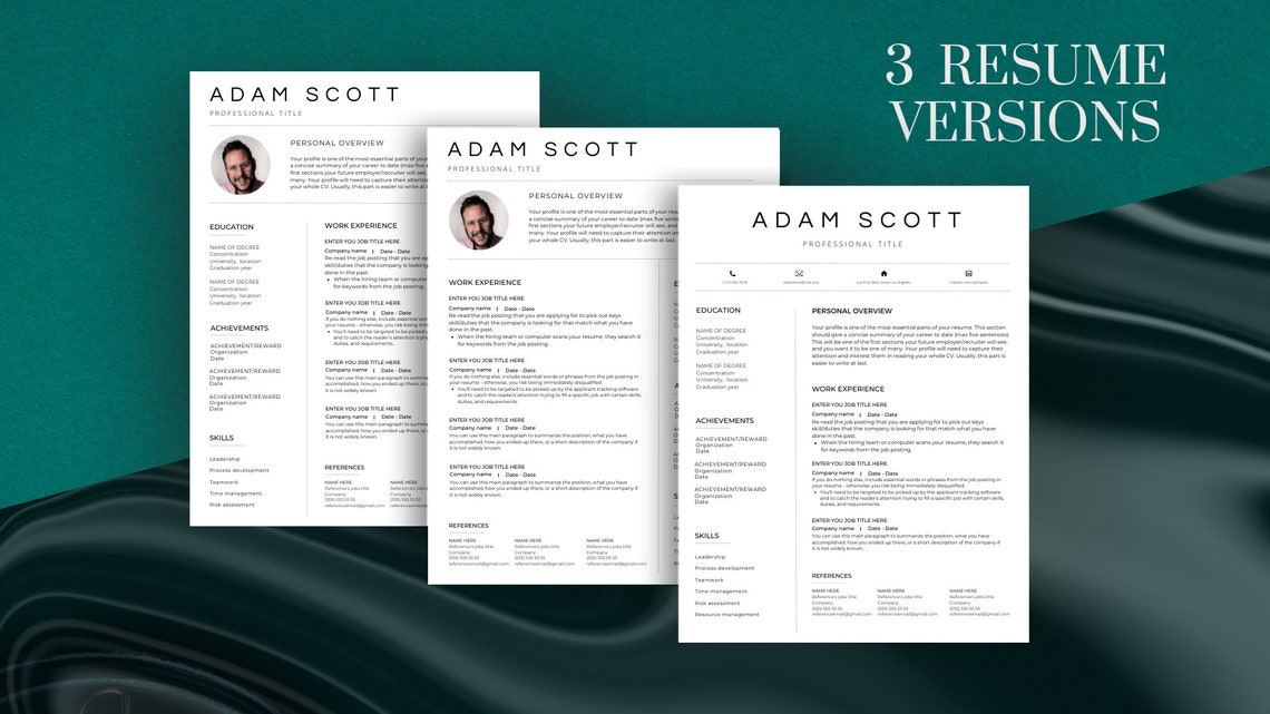 Professional ATS Friendly Resume Template for 2023. Simple and Easy to ...