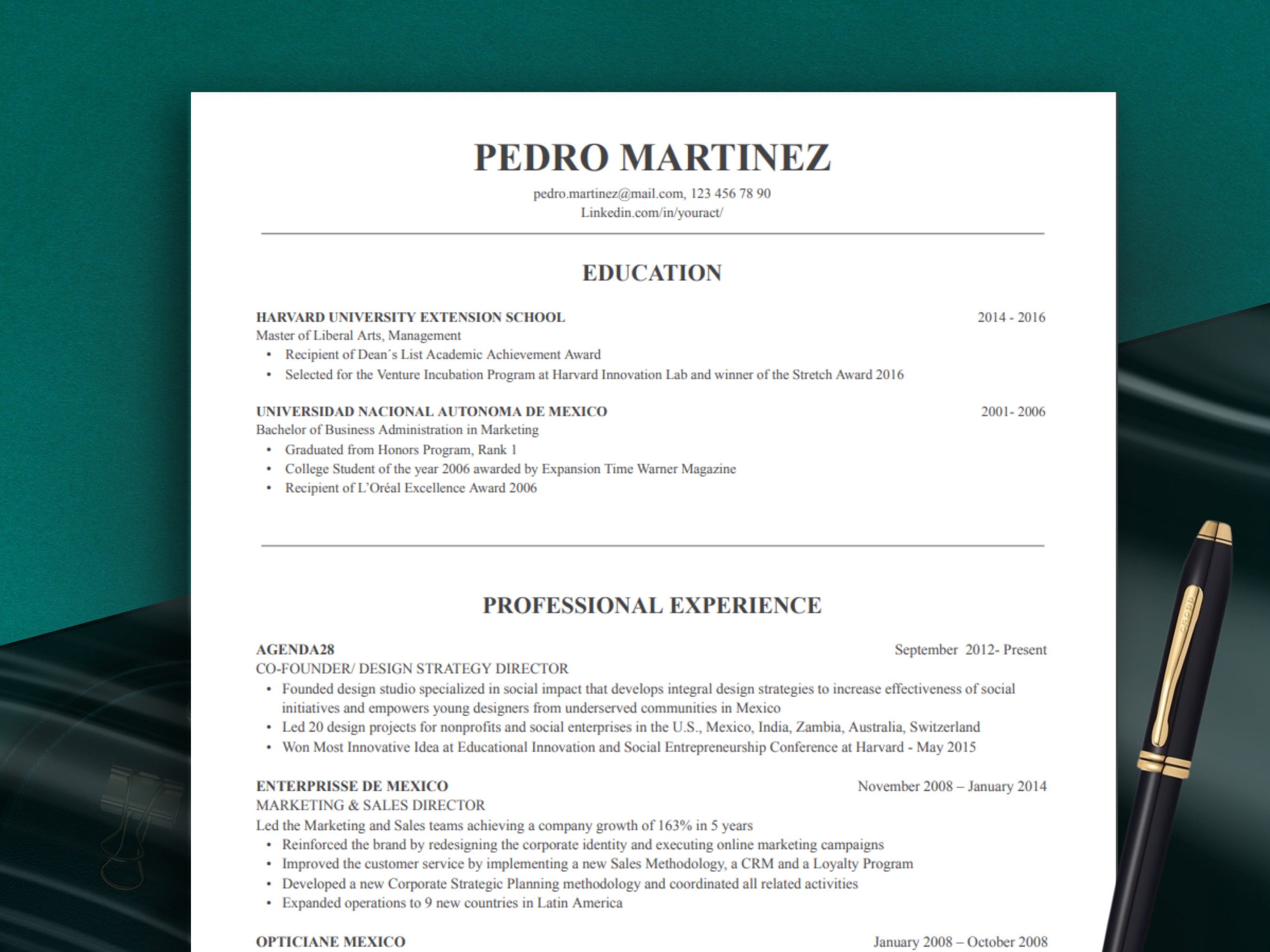 Student Resume Template Pack. Resume Template Edit in MS Word, Google ...