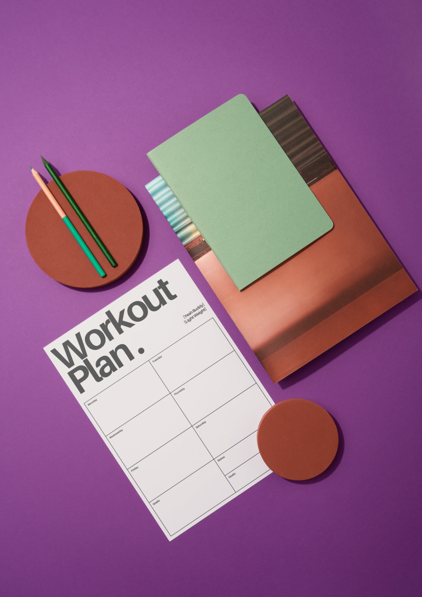 Minimalist Printable Weekly Workout Planner - Etsy
