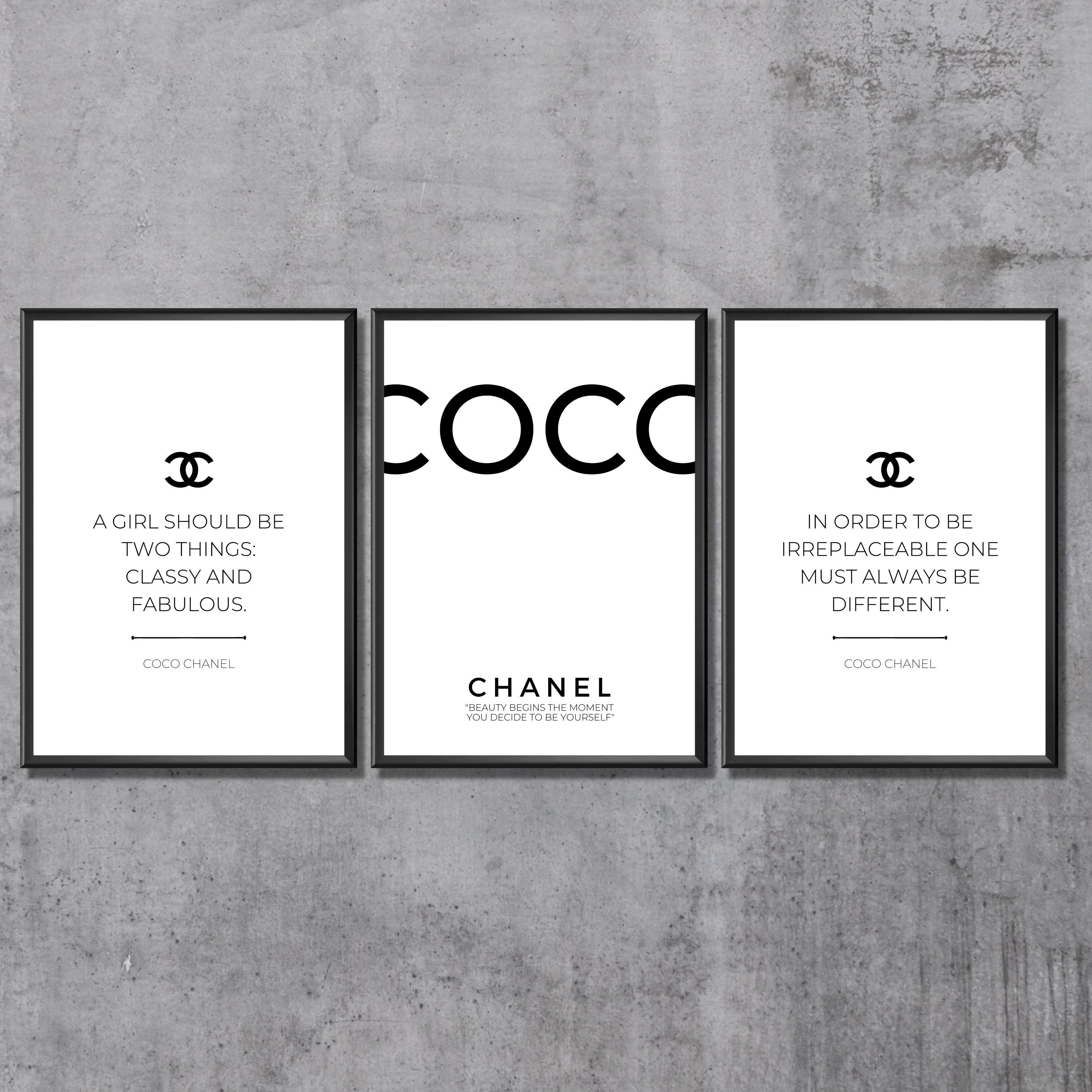 COCO Wall Art Set of 3 Fashion Prints Modern Wall Art - Etsy UK