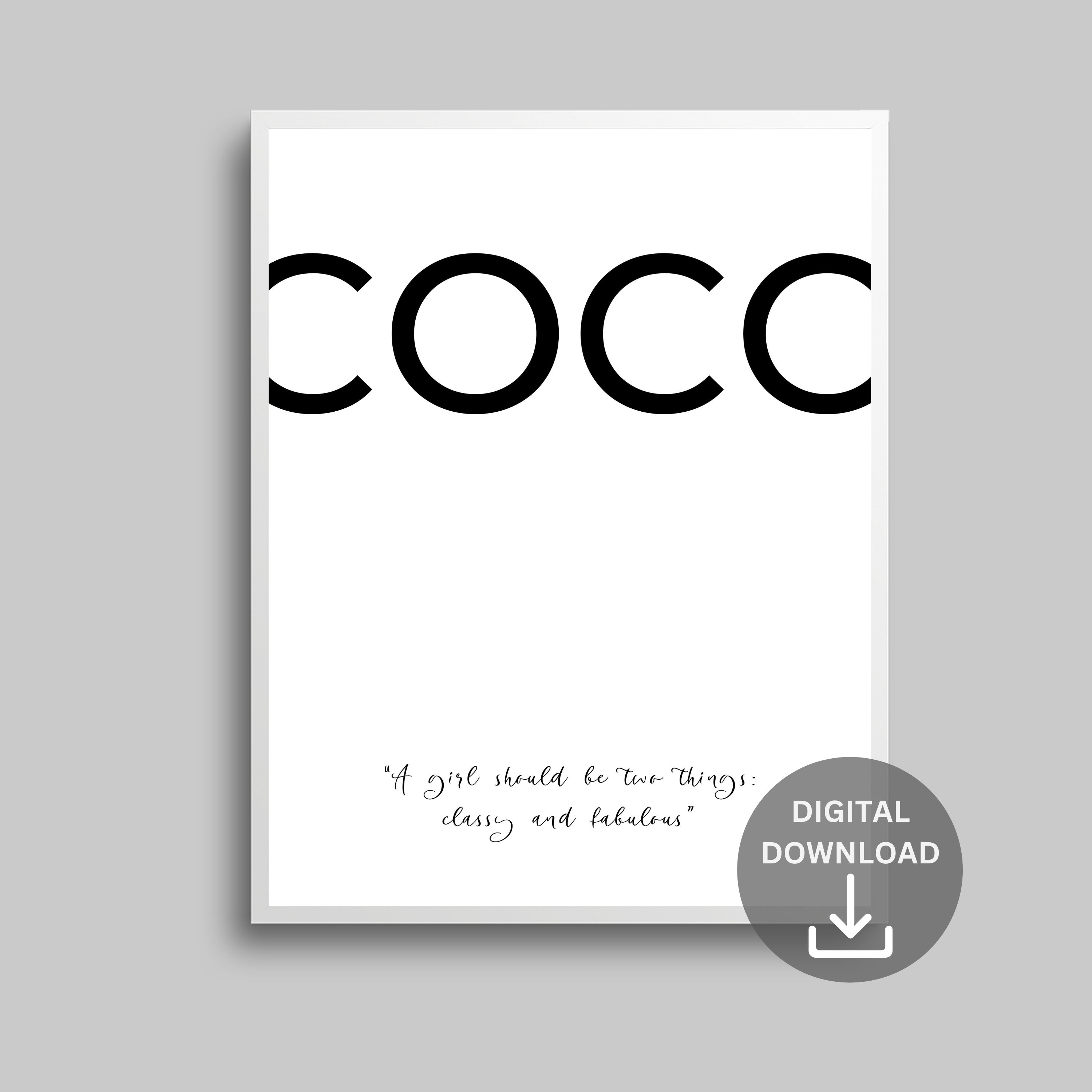 COCO Wall Art Set, Set of 3 Fashion Prints, Fashion Printable, Fashion ...