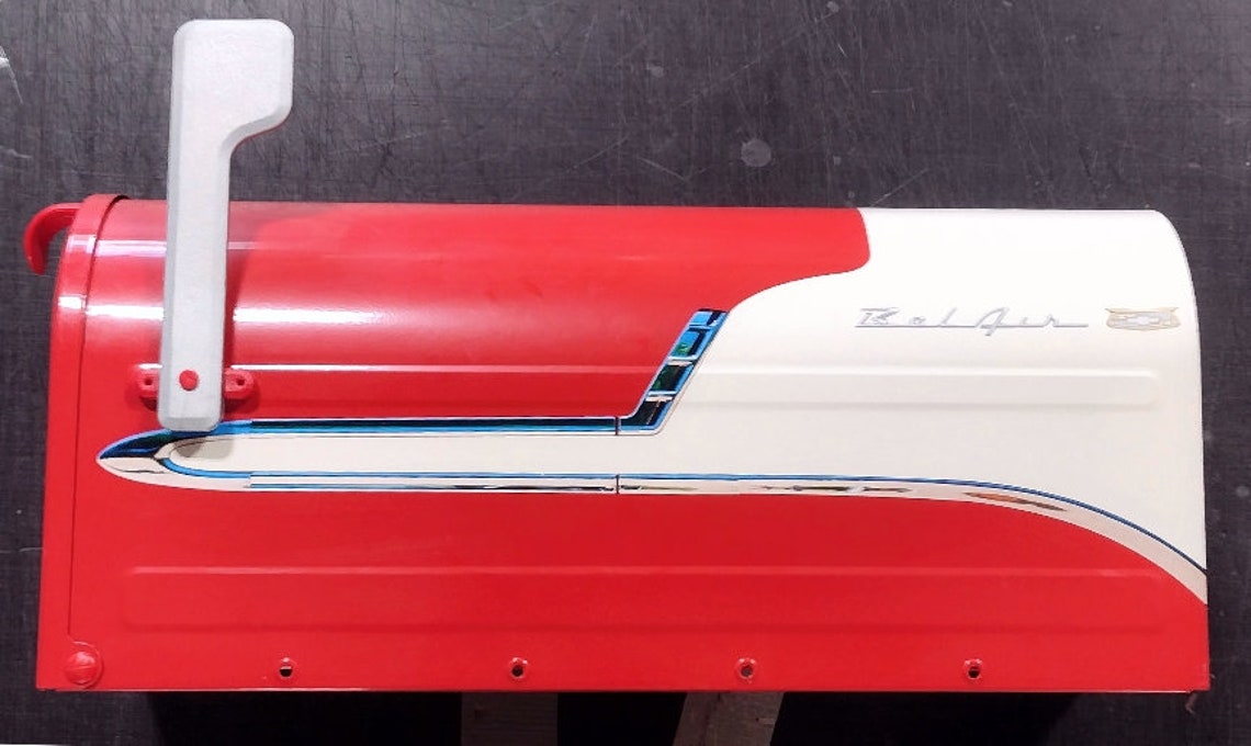 1956 Chevy Chevrolet Bel Air Mailbox Graphics, Custom Mailbox Graphics ...