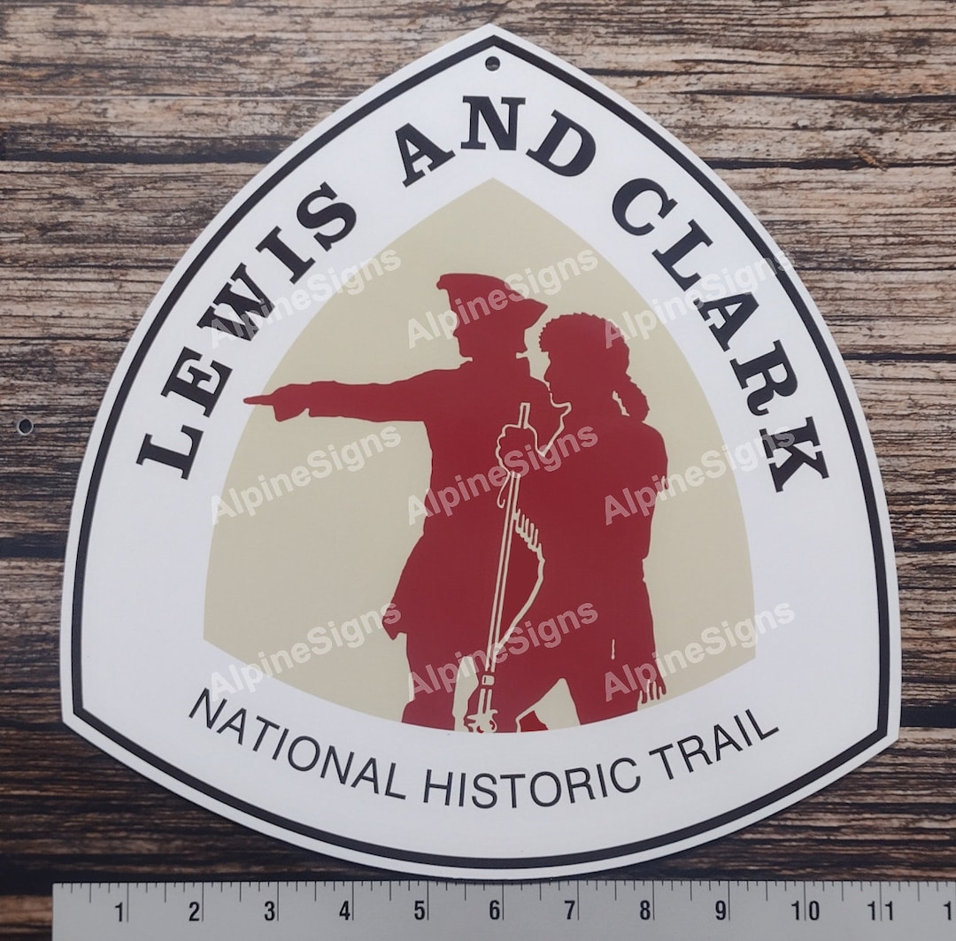 Lewis and Clark Trail Sign, National Historic Trail Sign, Montana Byway ...