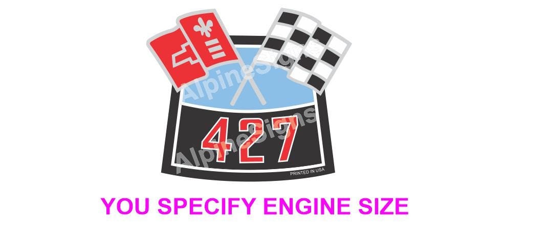 Custom Chevy Air Cleaner Sticker Cross Flags Sticker Decal - Etsy