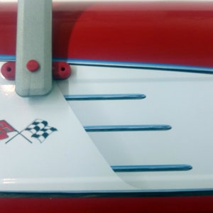 Old Retro Corvette Chevy Chevrolet Mailbox Graphics MAILBOX NOT ...