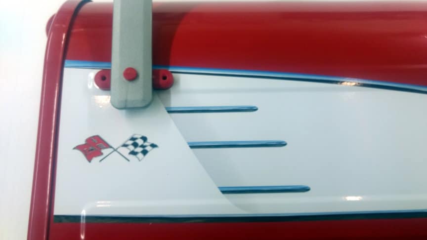 Old Retro Corvette Chevy Chevrolet Mailbox Graphics MAILBOX NOT ...
