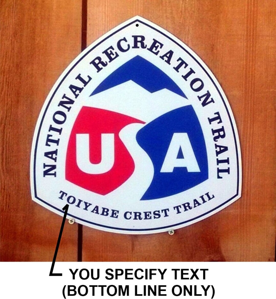 National Recreation Trail Sign, PCT Sign, Sierra Nevada Yosemite Custom ...