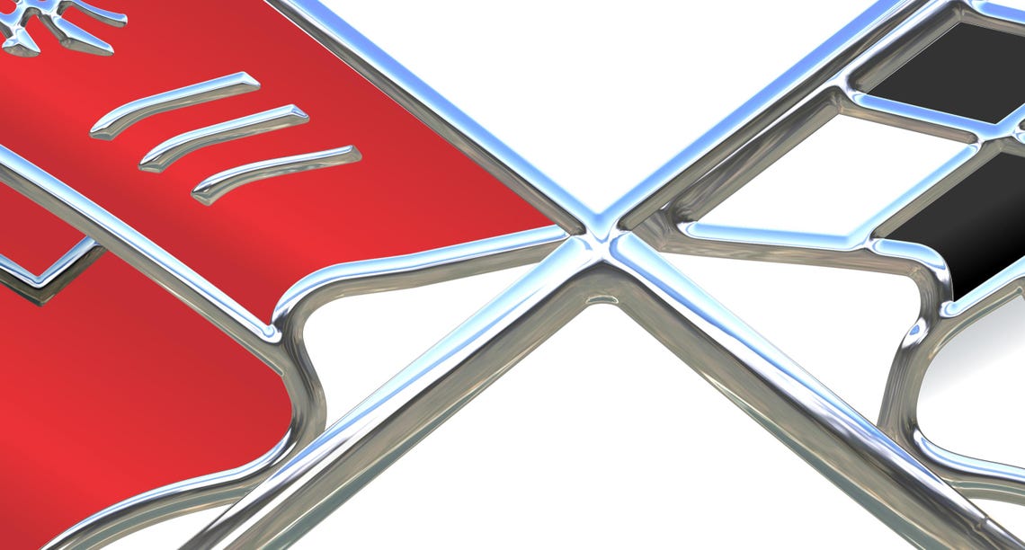 Chevy Chevrolet Cross Flags 24" EXTRA LARGE Emblem Badge Sticker Decal ...