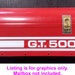 Ford Shelby Cobra GT 500 Mailbox Sticker Decal Graphics Mailbox Not ...