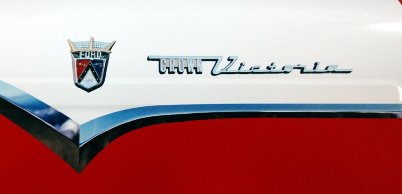 Ford Crown Victoria 1955 1956 1957 mailbox Graphics/decal NOT A MAILBOX ...