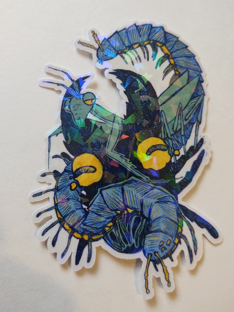 Bug Hug Holographic Sticker - Etsy