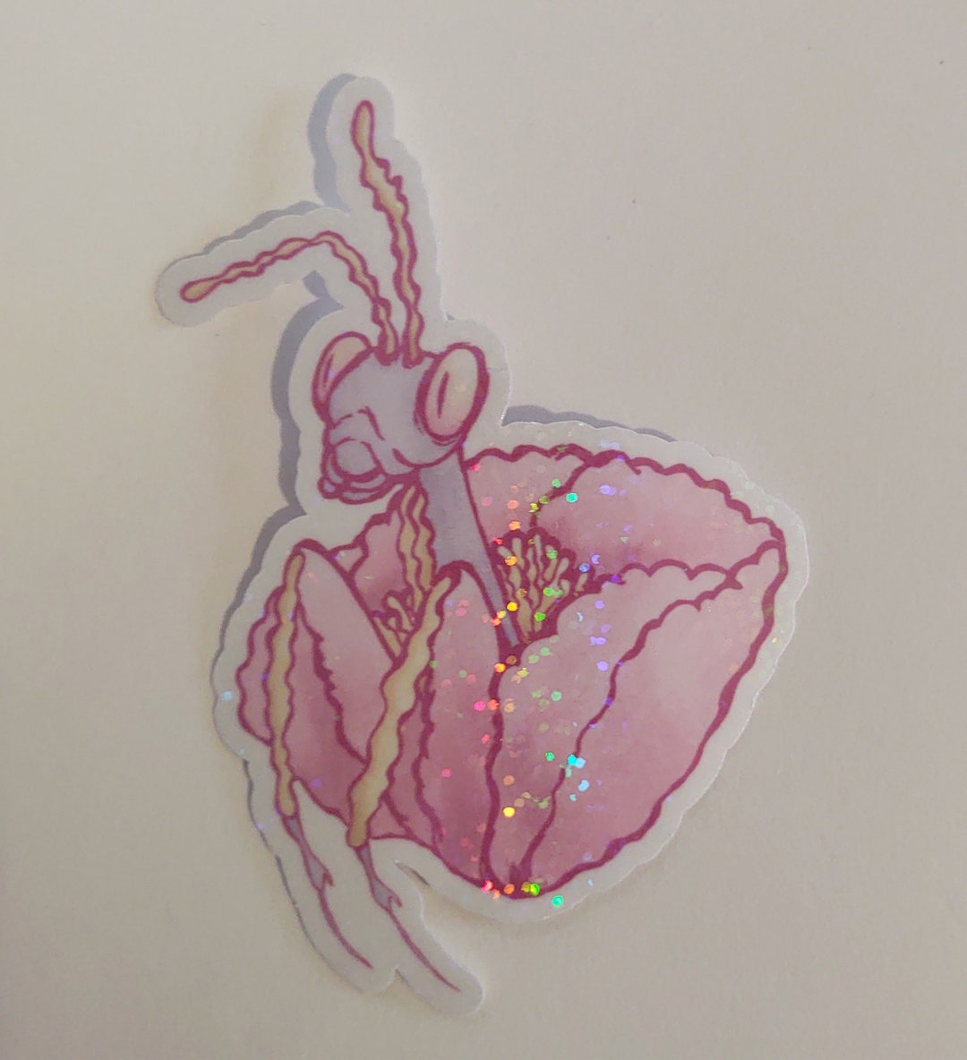 Floral Manis Holographic Sticker - Etsy