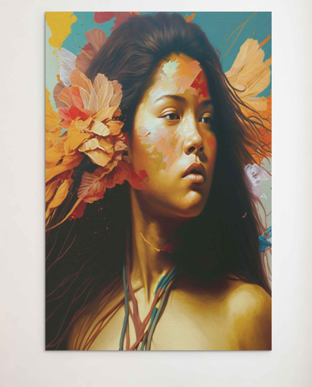 AI Generated Art Work 'genuine Indigenous Appeal' Portrait, Ai Art, Art ...