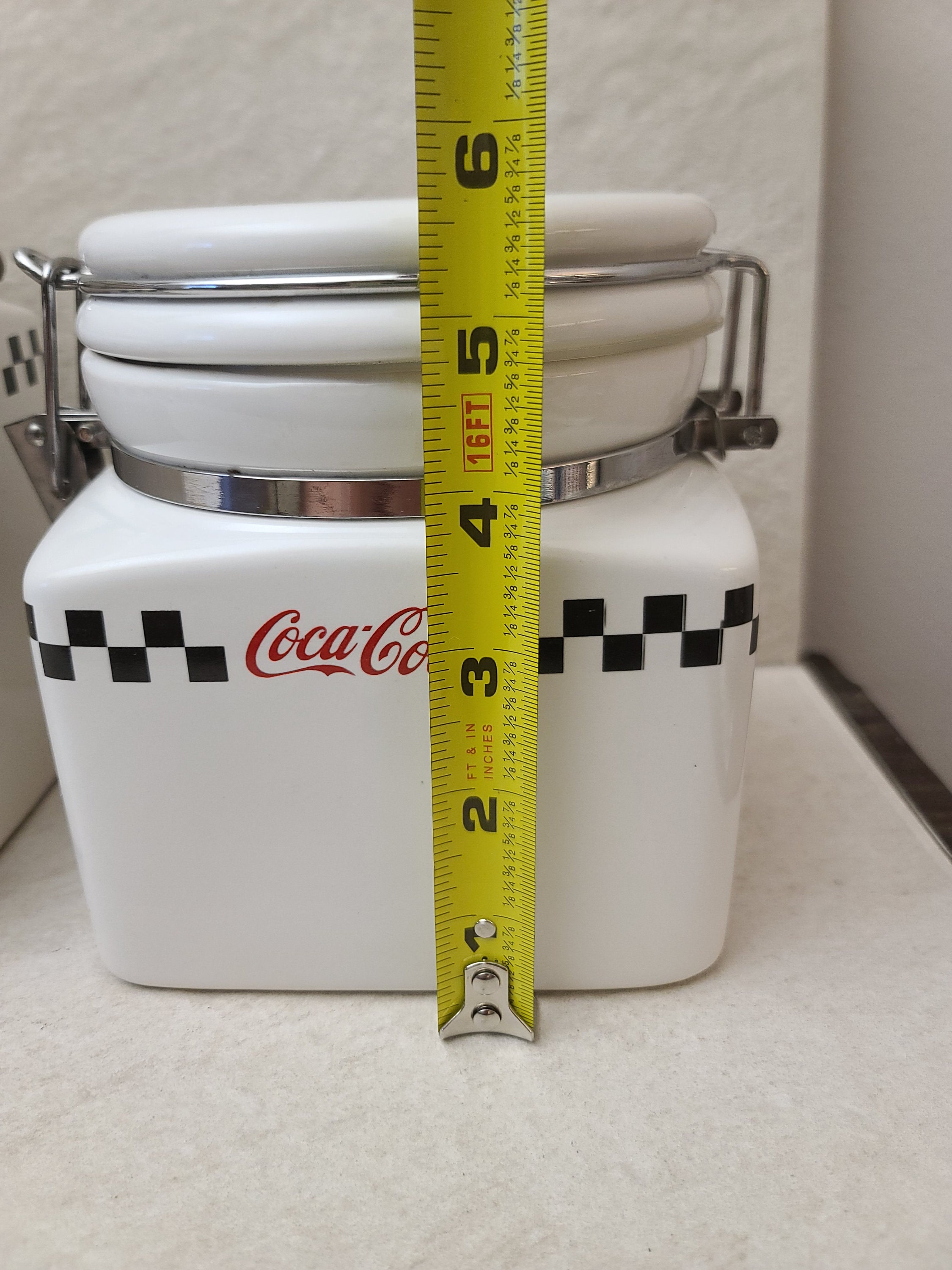 Vintage Gibson's Coca-cola Ceramic Three Piece Canister Set With ...