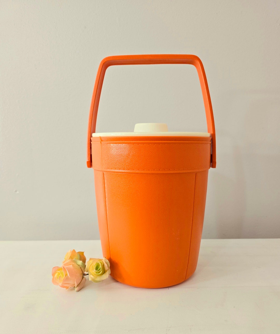 Vintage Rubbermaid Orange Ice Bucket With Lid - Etsy