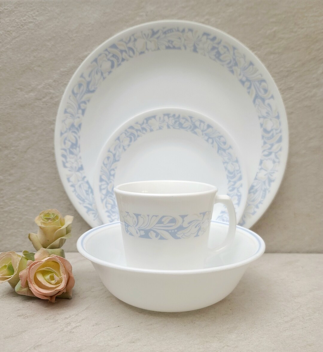 Vintage Corelle/corning sea and Sand Dinnerware 16 Piece Set of 4/ 1980 ...