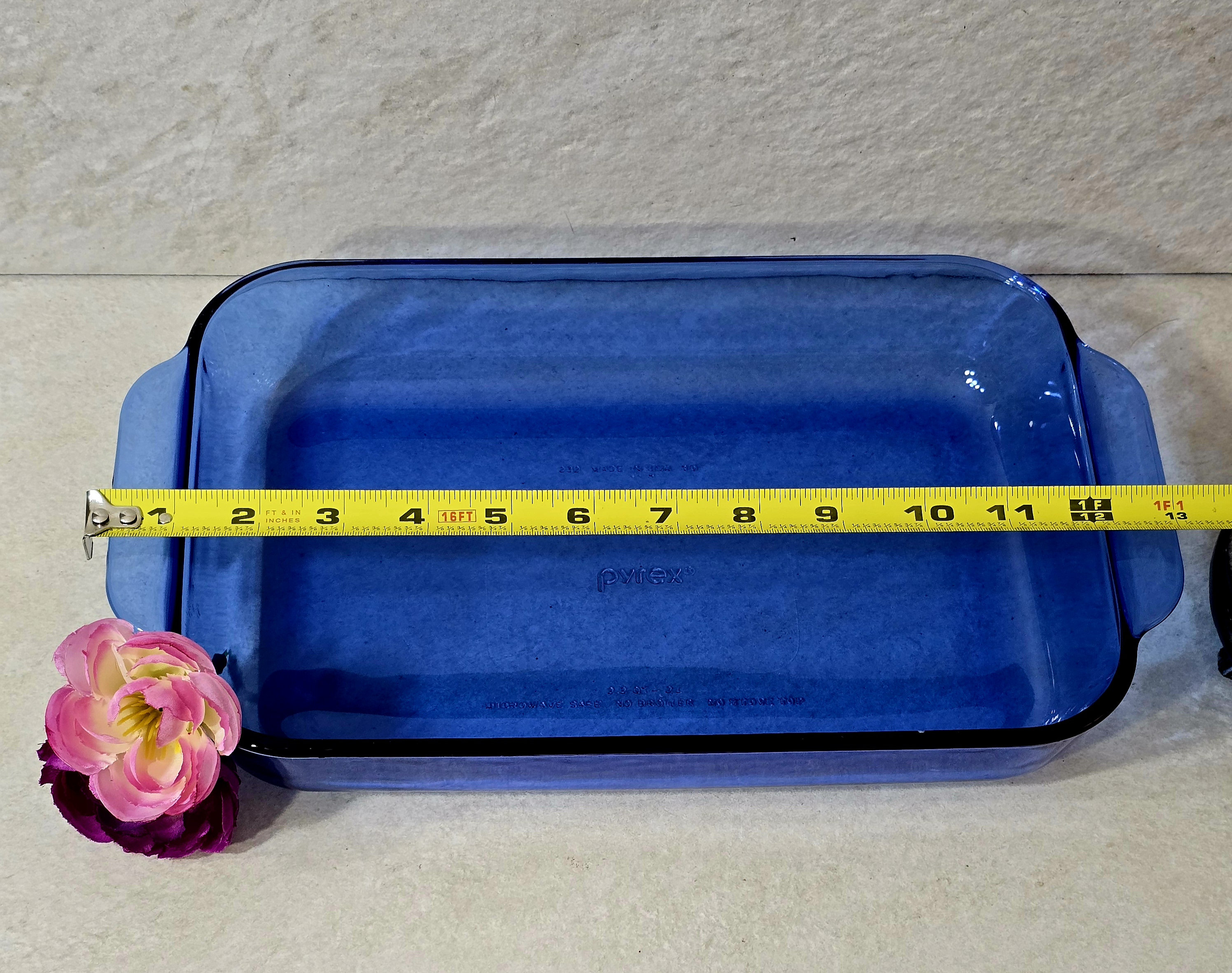 Vintage Pyrex Cobalt Blue Rectangular Baker - Etsy