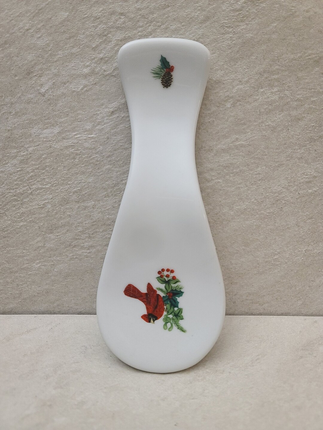 Vintage Royal Norfolk Porcelain Cardinal Spoon Rest - Etsy