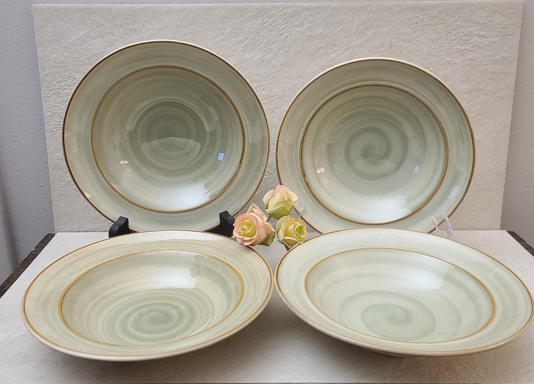 Cuisinart Dinnerware Orion Green Set of 4 Soup/cereal Bowls - Etsy