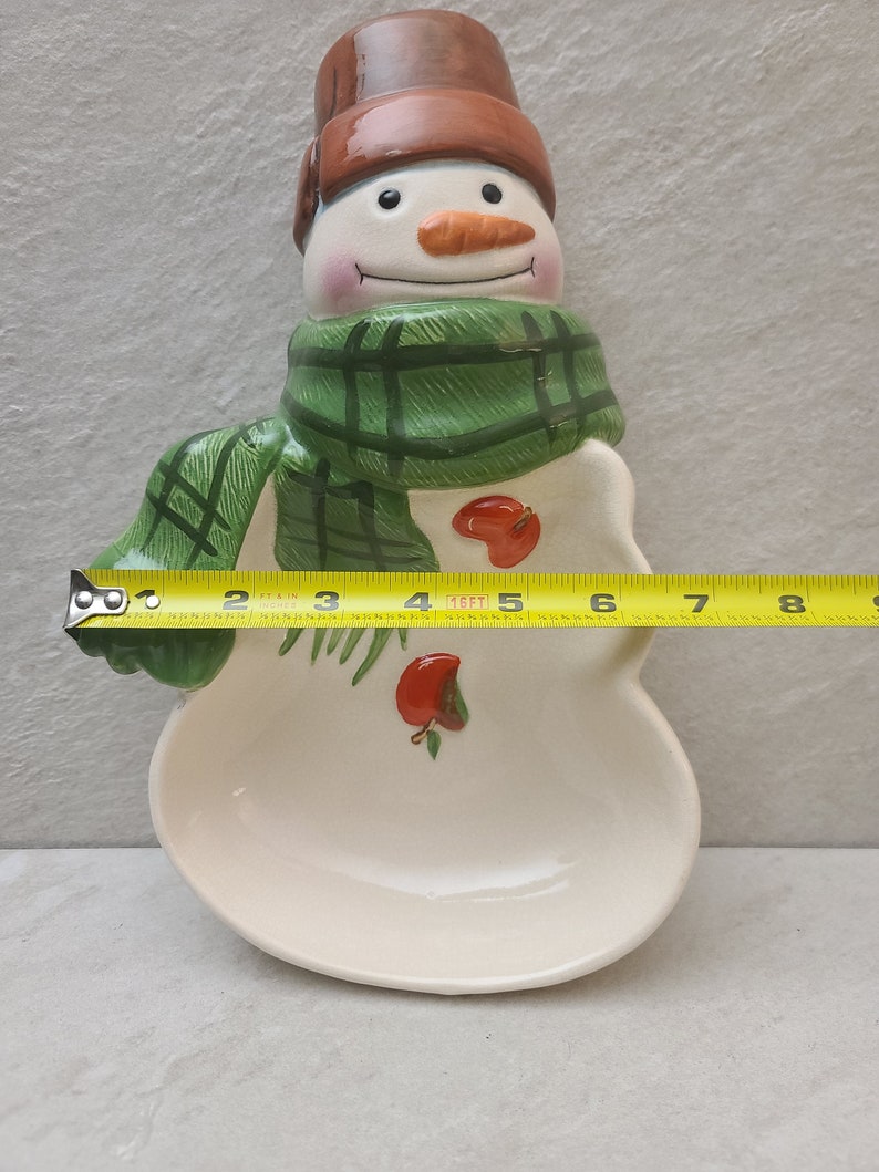 Vintage Hallmark Christmas Ceramic Snowman Candy Dish Collection - Etsy