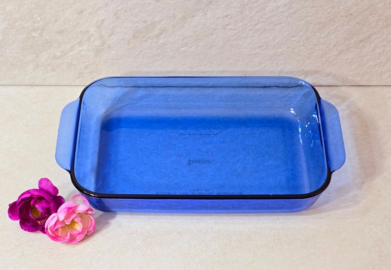 Vintage Pyrex Cobalt Blue Rectangular Baker - Etsy