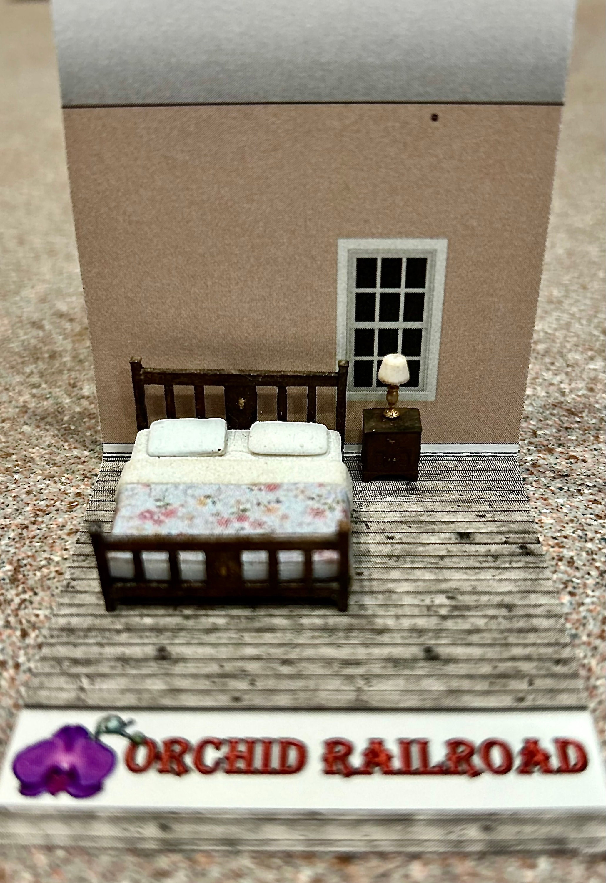 3D Resin Printed HO Scale 1:87 Queen Size Bed Frame, Mattress With ...