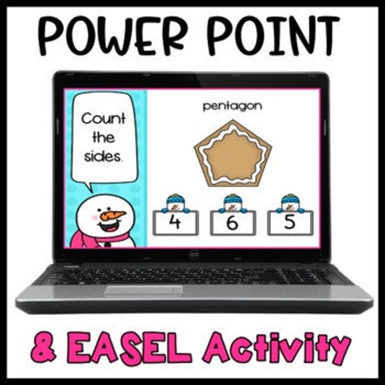 2D Shapes Task Cards Name the Shape Count the Sides - Etsy