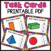 3D Shapes Attributes Count Sides and Vertices Task Cards | 3D Shapes ...