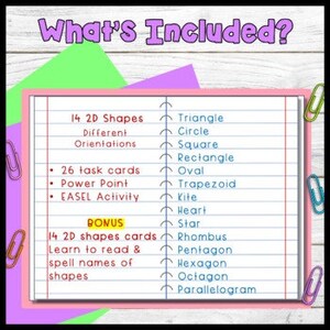 2D Shapes Task Cards Name the Shape Count the Sides Attributes of ...