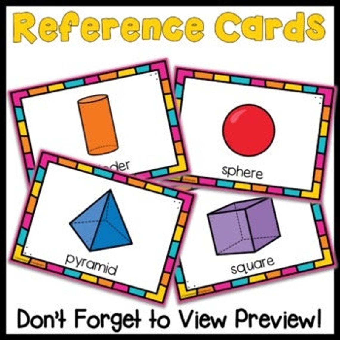 3D Shapes Attributes Count Sides and Vertices Task Cards | 3D Shapes ...